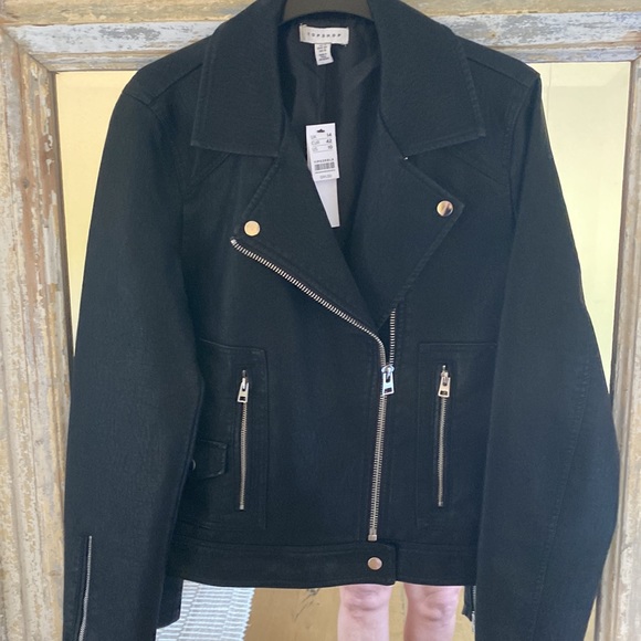 Topshop | Jackets & Coats | Topshop Leather Jacket | Poshmark